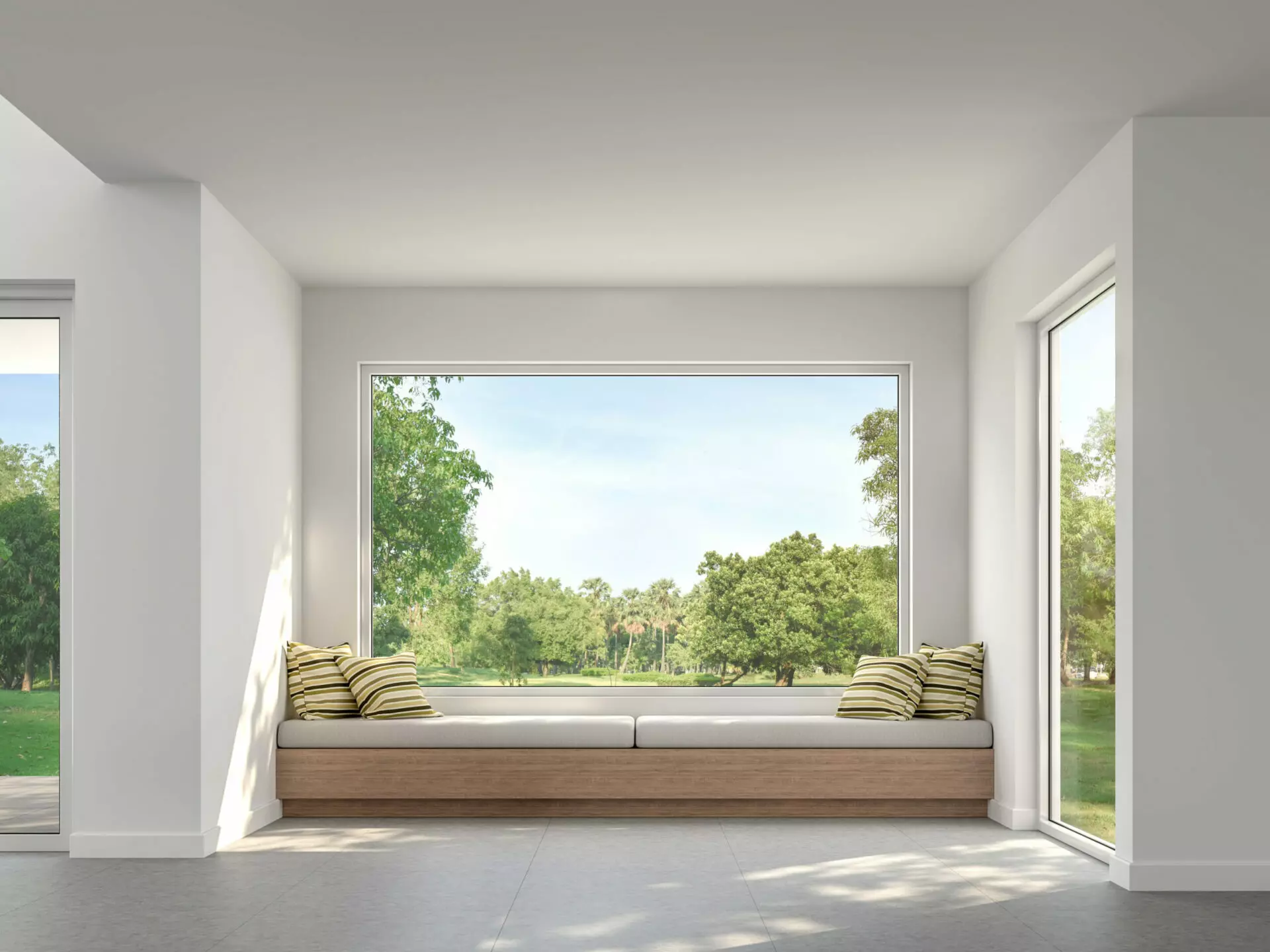 Modern Glass Window Bench Seat